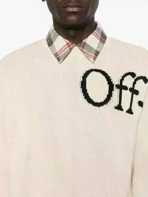 Off-White Crew Neck Sweater - Neutrals