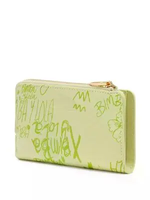 Bimba Y Lola Logo-print Zip Wallet - Neutrals