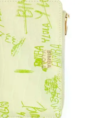 Bimba Y Lola Logo-print Zip Wallet - Neutrals
