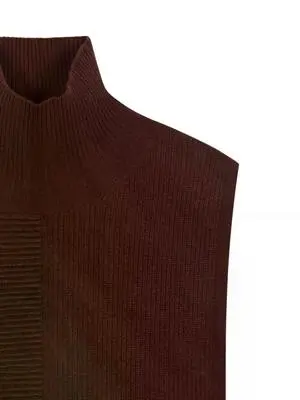 Eric Bompard Knitted Top With Side Ties - Brown