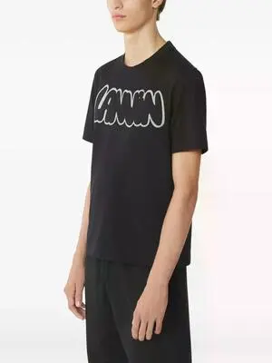 LANVIN Logo-appliqué T-shirt