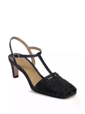 Bernardo Peoria T-bar Heeled Pumps - Black