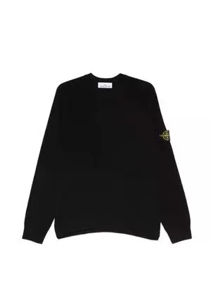 Stone Island Logo-patch Crew-neck Sweater