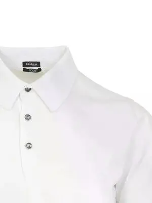Kiton Button Short-sleeve Polo Shirt - White