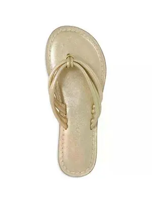 Bernardo Miami Leather Sandals - Gold