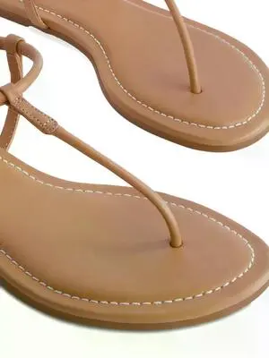 Bernardo Hercu T-strap Sandals - Neutrals