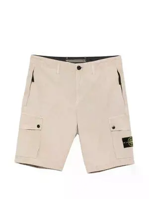 Stone Island Logo Patch Cargo Shorts - Neutrals