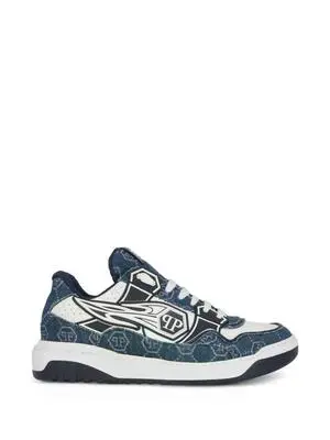 Philipp Plein Moonwalker Lace-up Sneakers - Blue