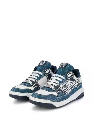 Philipp Plein Moonwalker Lace-up Sneakers - Blue