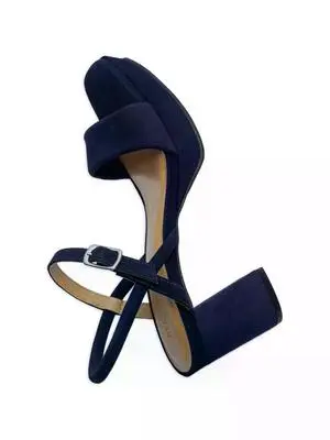Bernardo Canto Square-toe Sandals - Blue