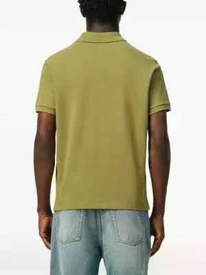 AMI Paris Cotton Short Sleeves De Coeur Polo Shirt - Green