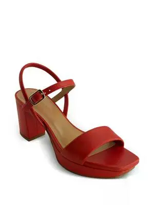Bernardo Canto Leather Sandals - Red