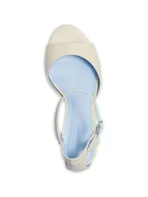 Bernardo Valeria Platform Heeled Sandals - Neutrals