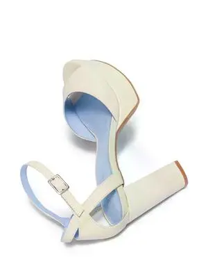 Bernardo Valeria Platform Heeled Sandals - Neutrals