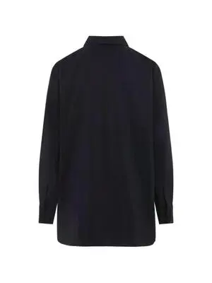 LEMAIRE Long Silk Blend Shirt With Necktie Detail