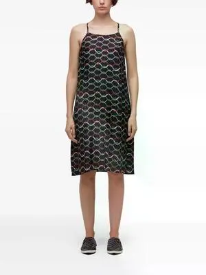 OSKLEN Rope-print Belted Dress