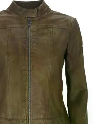Peuterey Leather Zip Jacket