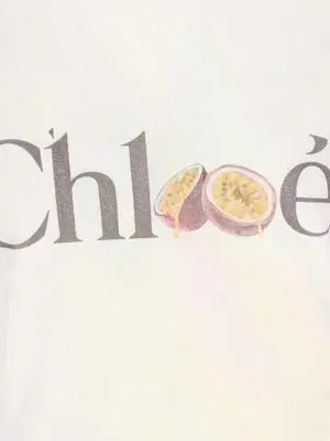 Chloé Logo-print T-shirt - White