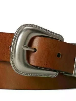 Polo Ralph Lauren Engraved Western Leather Belt