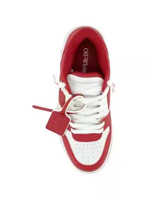 Off-White Cutout Detail Sneakers - Red
