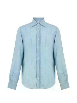 Eleventy Denim Shirts For Men