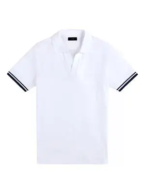 FAY Striped Piquet T-shirt - White