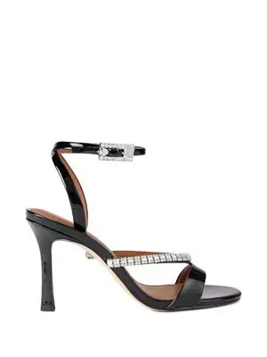 Kurt Geiger Crystal-embellished Stiletto Sandals - Black
