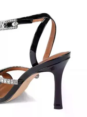 Kurt Geiger Crystal-embellished Stiletto Sandals - Black