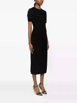 Fendi Jacquard Midi Dress - Black