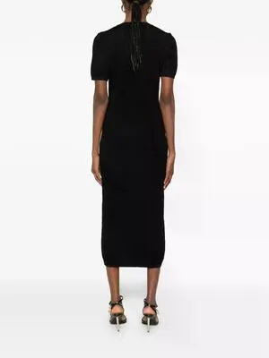 Fendi Jacquard Midi Dress - Black