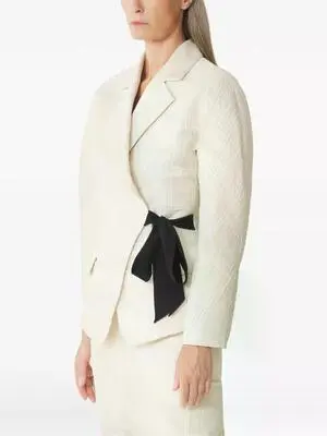 LANVIN Flap-pocket Blazer With Tie Detail