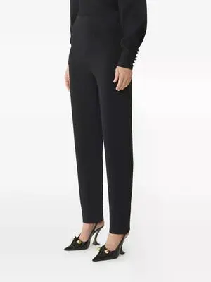LANVIN Ribbed-waistband Trousers - Black