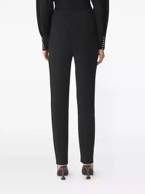 LANVIN Ribbed-waistband Trousers - Black