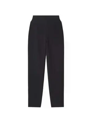 LANVIN Ribbed-waistband Trousers - Black