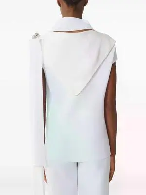 LANVIN Sleeveless Embellished Blouse
