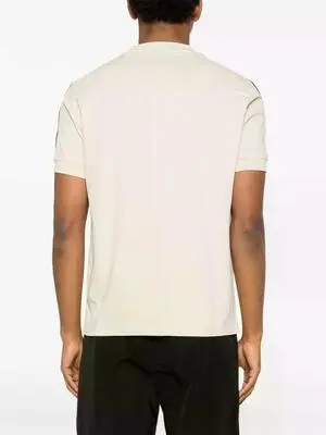 EA7 Stripe-detail T-shirt - Neutrals