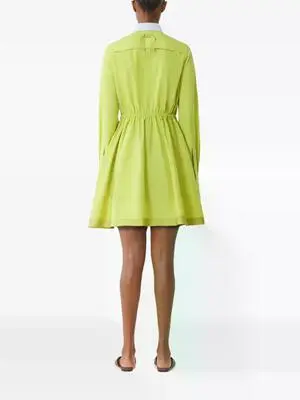 LANVIN Collared Buttoned Mini Dress - Green