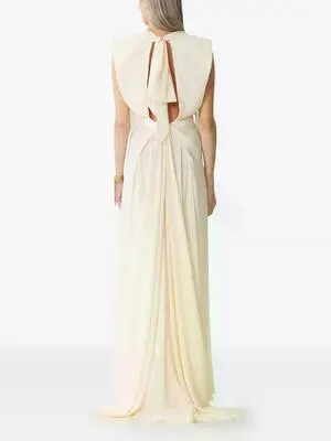LANVIN Ruffled V-neck Maxi Dress