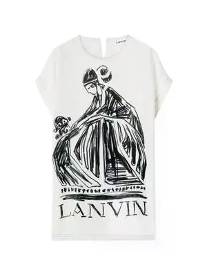 LANVIN Mother And Daughter Printed T-shirt - White