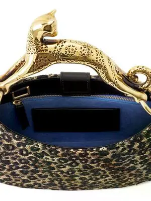 LANVIN Animal-print Top Handle Mini Bag