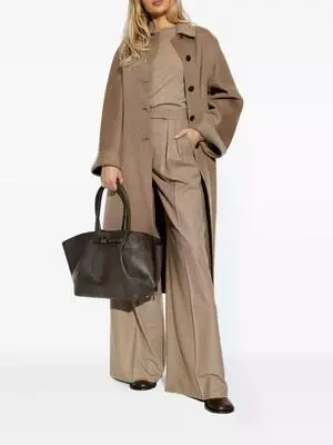 Max Mara Buttoned Belted Coat