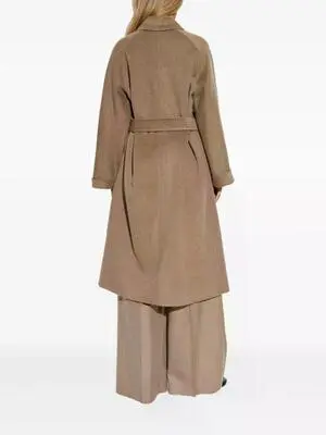 Max Mara Buttoned Belted Coat