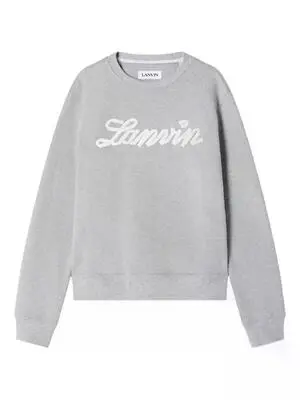 LANVIN Logo-detail Crew-neck Sweatshirt