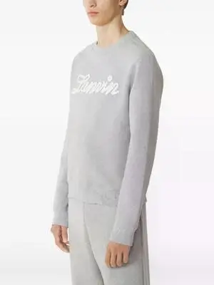 LANVIN Logo-detail Crew-neck Sweatshirt