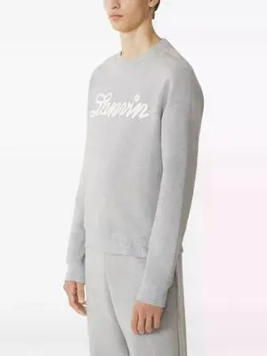 LANVIN Logo-detail Crew-neck Sweatshirt