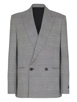 Balmain Prince-of-wales Double-breasted Blazer