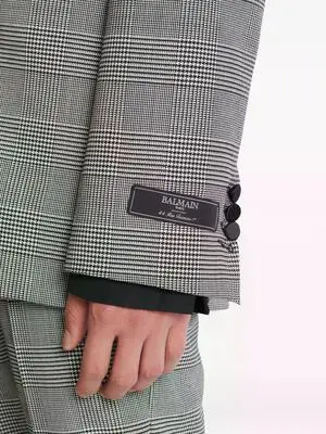 Balmain Prince-of-wales Double-breasted Blazer