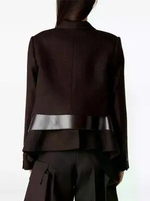 Sacai Wool Jacket - Brown