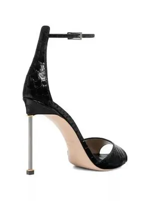 TOM FORD Reptile Effect Heeled Sandals