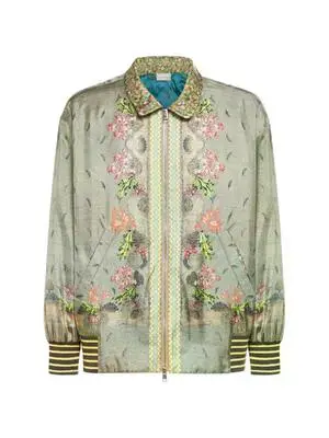 PIERRE-LOUIS MASCIA Floral-pattern Bomber Jacket